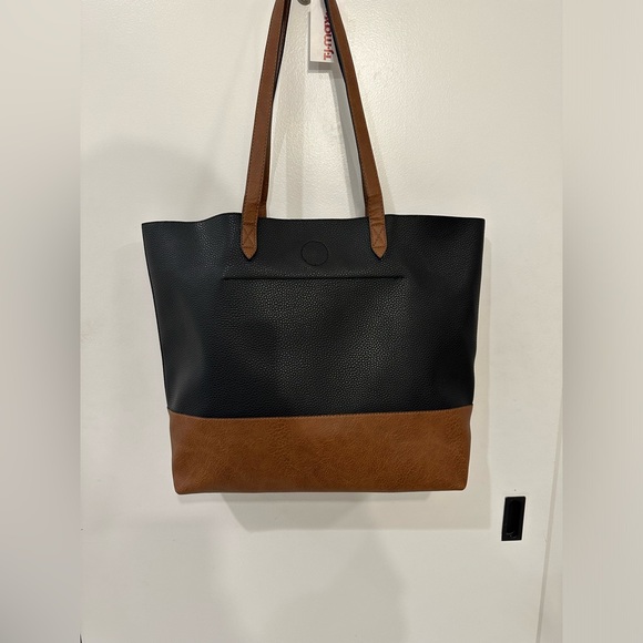 seven days | Bags | Nwt Seven Days Black Tan Tote Bag | Poshmark
